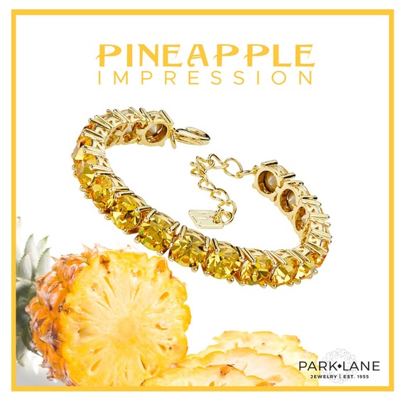 Park Lane | Jewelry | Nwt Beautiful Yellow Pinapple Impression Bracelet ...